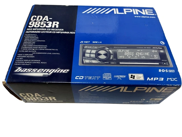 AUTORADIO ALPINE CON frontalino a scomp. 1 din mod. CDA 9853.. Con ...