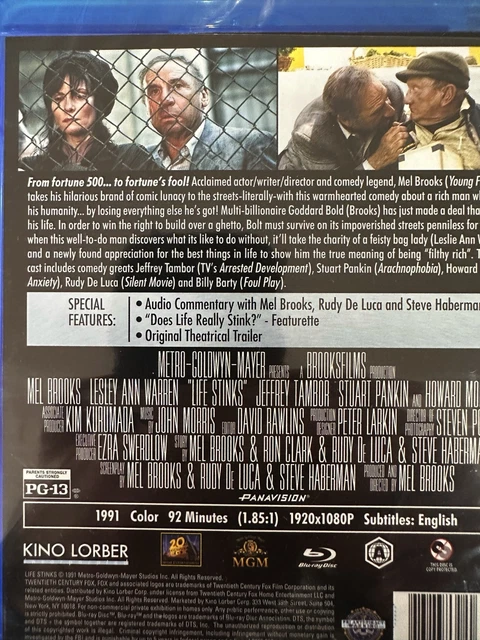 LIFE STINKS (1991) - BLURAY Mel Brooks BRAND NEW! Kino Lorber *Region A* $99.99 - PicClick AU