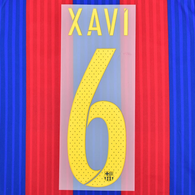 2015-17 BARCELONA HOME Name Number Set #6 XAVI Repro £17.58 - PicClick UK