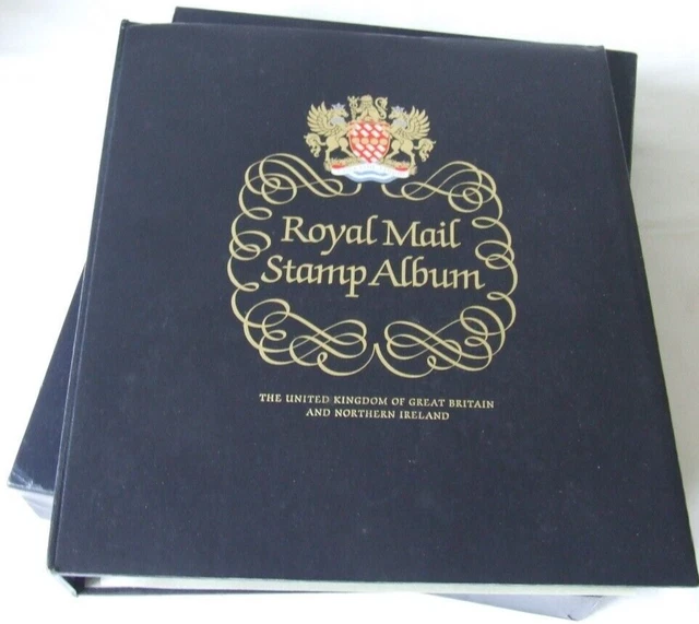 ROYAL MAIL GREAT Britain Luxury 4-Ring Stamp Album & Slipcase £25.00 ...