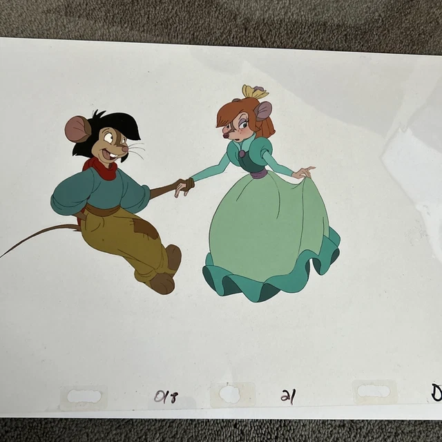 DON BLUTH AN American Tail Animation Production Cel Tony And Bridget ...
