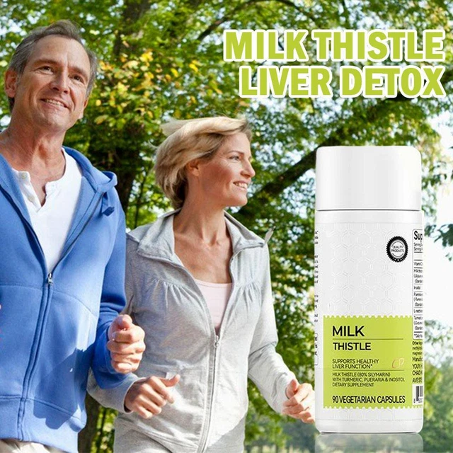 MILK THISTLE COMPLEX Capsules High Strength Tablets, Detox & Cleanse ...