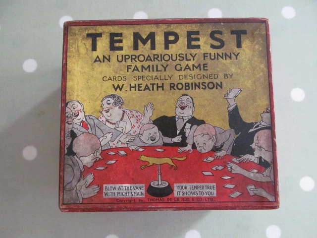 RARE VINTAGE TEMPEST Card Game By Thomas De La Rue / Heath Robinson ...