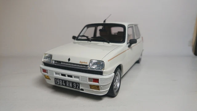 1/18 OTTO MOBILE Renault 5 Turbo Lauréate Blanche OT513 N.946/1000 EUR 150,00 - PicClick FR