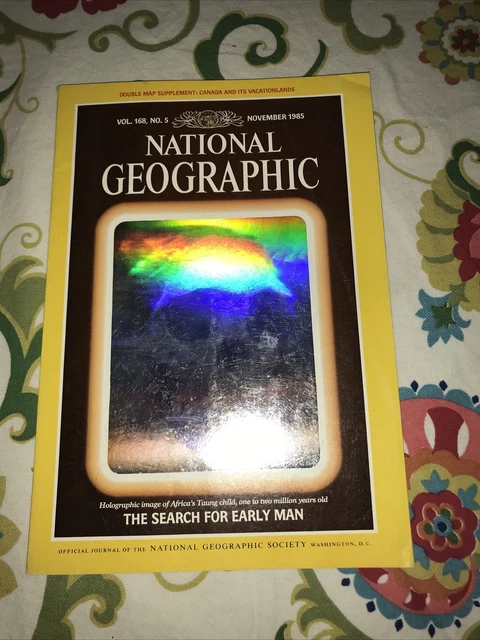 NATIONAL GEOGRAPHIC MAGAZINE Nov 1985 Holographic Image+ Canada Map ...