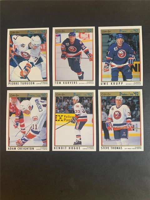 1991-92 OPC O-PEE-CHEE Premier New York Islanders Team lot de 6 cartes ...