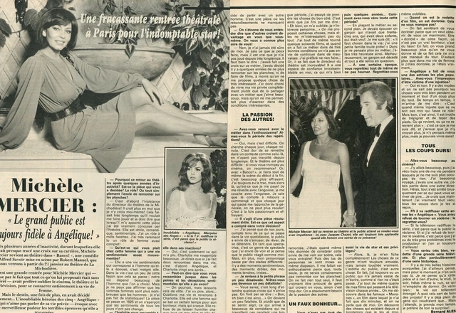 COUPURE DE PRESSE Clipping 1984 Michèle Mercier (2 pages) EUR 5,00 - PicClick FR