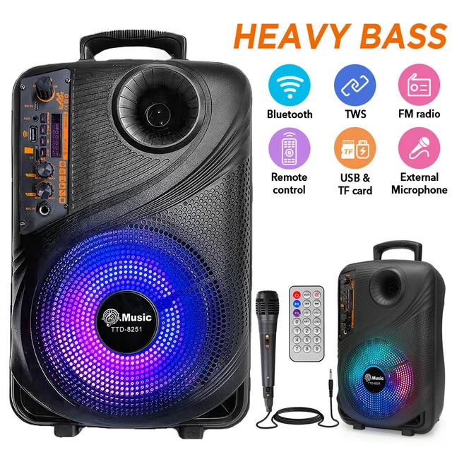 WIRELESS ULTRA LOUD Bluetooth Speaker Portable Subwoofer Heavy Bass ...