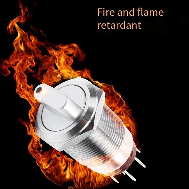 EASY INSTALLATION 19MM ON/Off Selector Rotary Switch 1NO1NC Waterproof ...