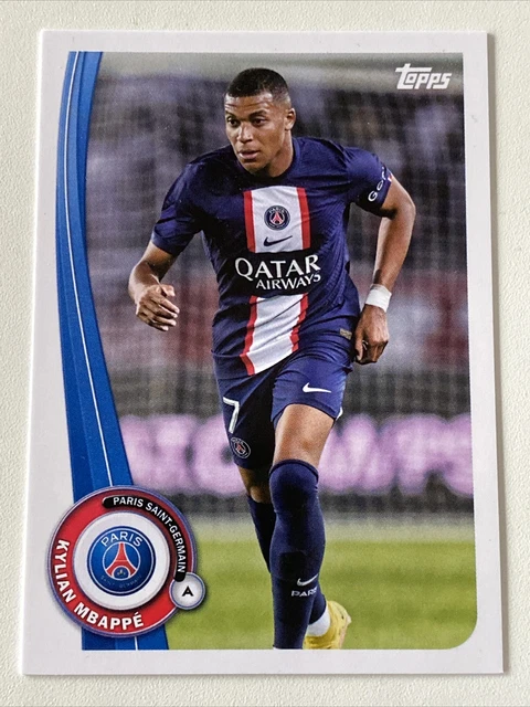 TOPPS OFFICIAL 2022/23 CARD PA-20 KYLIAN MBAPPE PARIS SAINT GERMAIN PSG ...
