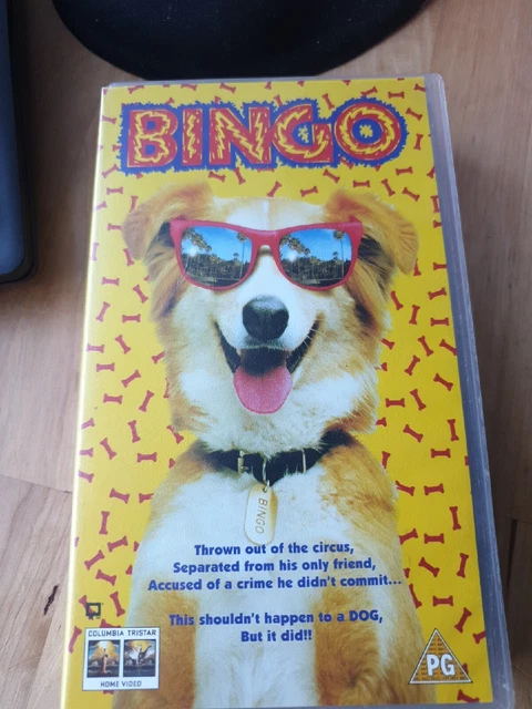 COLLECTORS VINTAGE BINGO 1990s Family Fun Film Dog Comedy VHS Video VGC ...