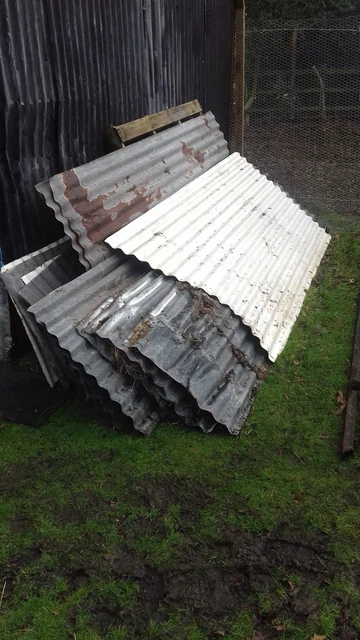 USED GALVANISED CORRUGATED Roofing Sheets £15.00 - PicClick UK