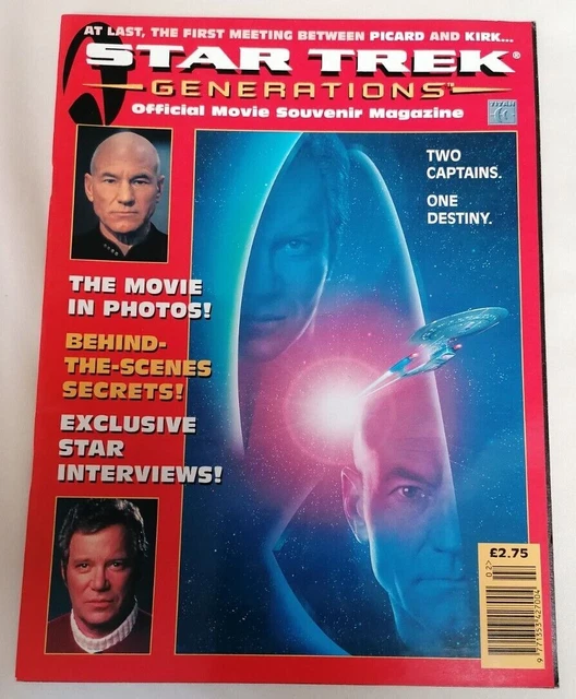 MAGAZINE - STAR Trek Generations Official Movie Magazine 1995 Kirk ...