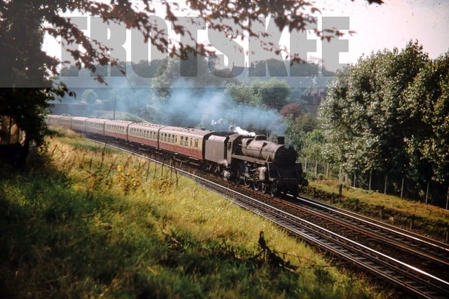 35MM SLIDE BR British Railways Steam Loco 75069 Class BR4 Beckenham ...