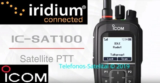 ICOM IC-ISAT100 PTT Satellite Radio for Iridium Network Extreme ...