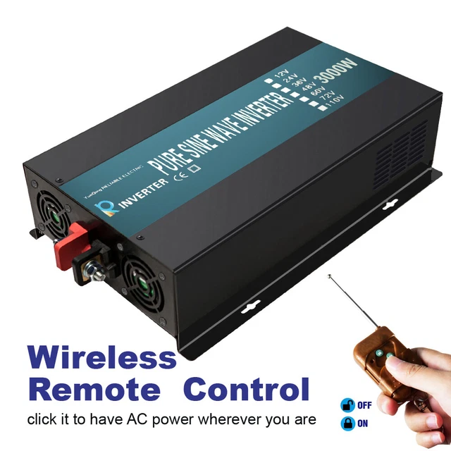 12V TO 230V Spannungswandler Wechselrichter Reiner Sinu 3000W Power ...