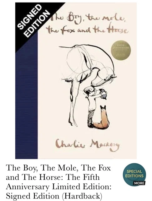 THE BOY THE mole the fox and the Horse Signed Charlie Mackesy Preorder ...