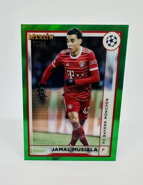 JAMAL MUSIALA /99 vert - Topps Merlin chrome 2022/23 UCL - Bayern ...