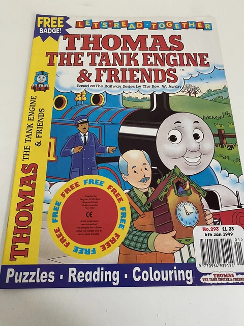 VINTAGE THOMAS THE Tank Engine & Friends Magazine 6th Jan 1999 Issue ...