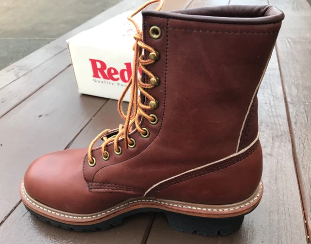 RED WING 618 US8 D Thinsulate Logger Work Boots Very Rare Non Steel Toe ...