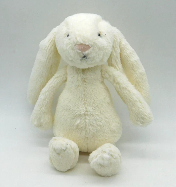 JELLYCAT WHITE RABBIT Plush Soft Toy Small Smudge £44.99 - PicClick UK