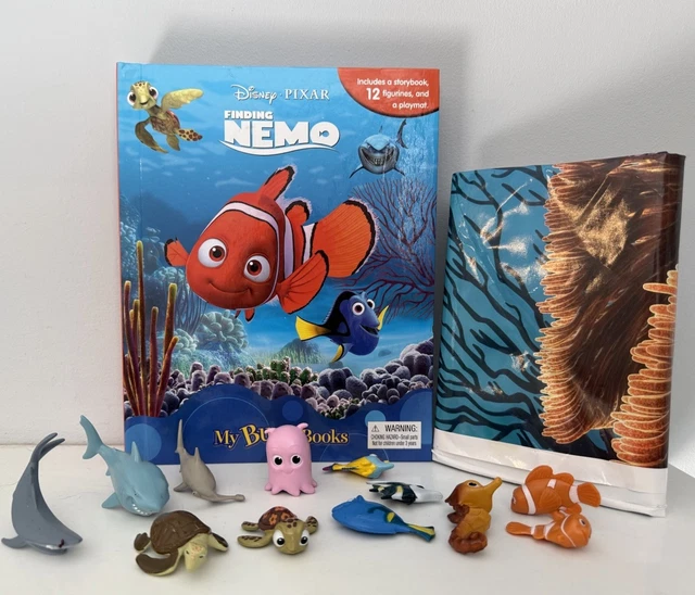 DISNEY FINDING NEMO My Busy Book Mat 12 Figures Pearl Tad Sheldon Chum ...