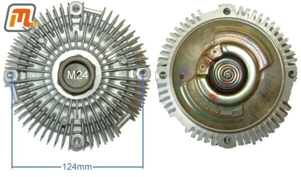 FORD CAPRI MK3 radiator fan blade viscous coupling V6 2,0-2,3l screwed ...