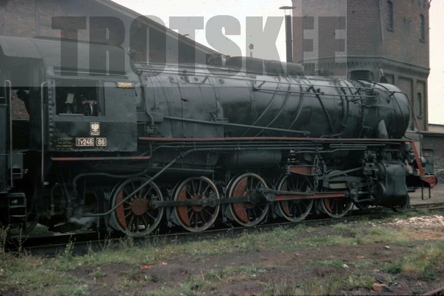 35MM SLIDE PKP Poland Railways Steam Loco Ty246 86 Malbork 1975 Original Polish £1.99 - PicClick UK