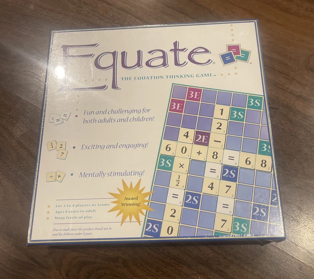 EQUATE THE EQUATION Thinking Maths Board Game Educational Fun New ...