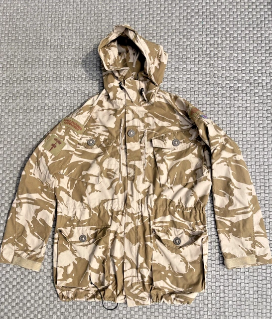 ROYAL MARINES COMMANDO Desert Combat Smock Windproof Jacket Size XL 180 ...