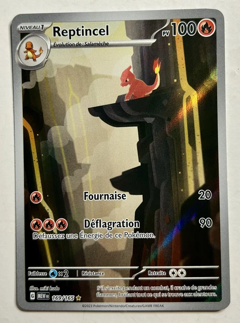 CARTE POKÉMON REPTINCEL 169/165 - AR - EV3.5 -151 - MEW - FR EUR 45,00 - PicClick FR