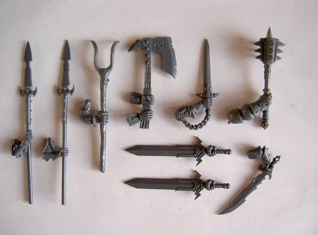 #D370 WARHAMMER AOS TOW Various Weapons Swords Axes Spears Bits Parts ...