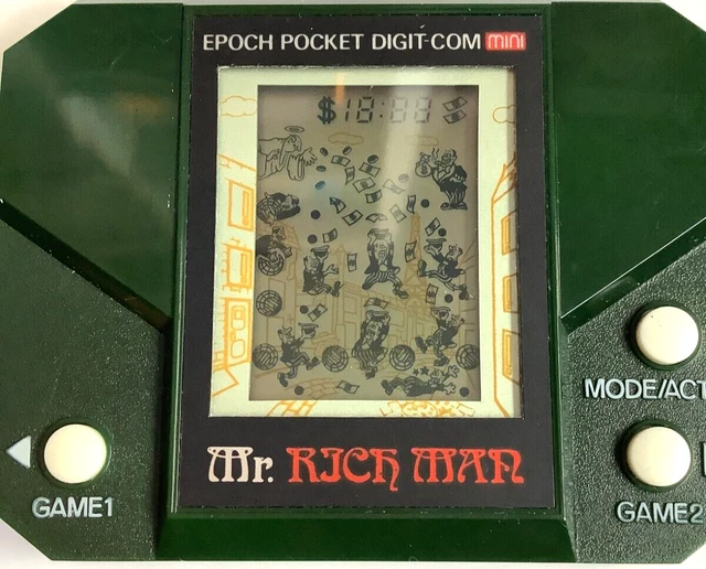 VINTAGE 1982 EPOCH - Mr. RICH MAN - LCD Game (Very Good Condition) £40. ...