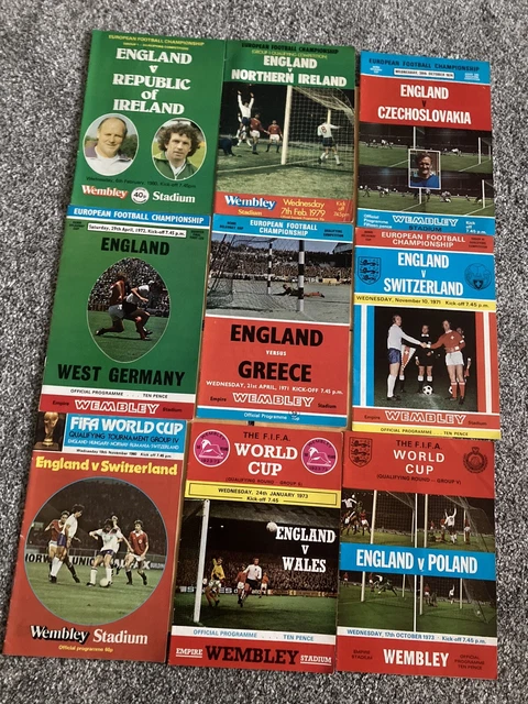 JOB LOT OF 36 England Programmes 1966- 1981. £15.00 - PicClick UK