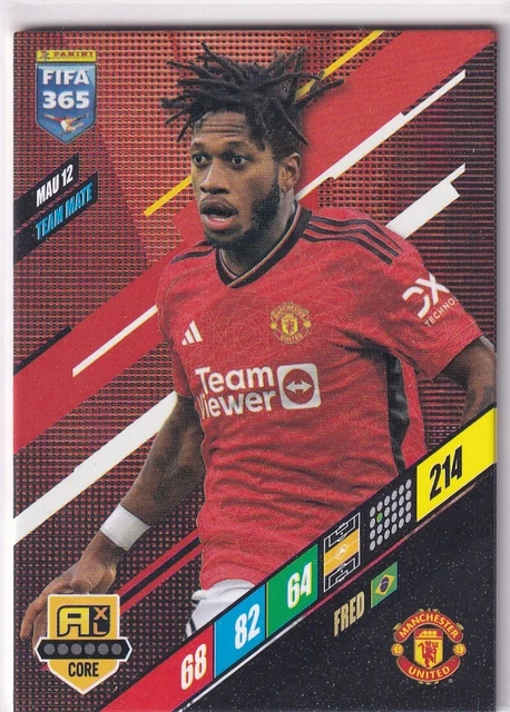 PANINI FIFA 365 Adrenalyn 2024 Mappa No. Mau 12 Fred (Manchester United ...
