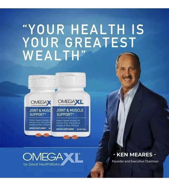 OMEGA XL (300 capsules) Joint & Muscle Softgels Mussel Omega-3 Joint ...