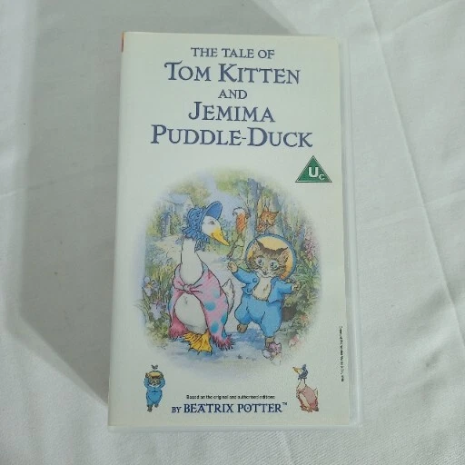 THE TALE OF Tom Kitten & Jemima Puddleduck Beatrix Potter 1993 VHS ...