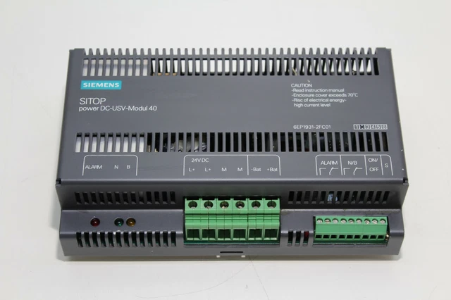 SIEMENS 6EP1931-2FC01 DC UPS Module EUR 84,37 - PicClick DE