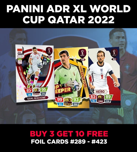 PANINI ADRENALYN FIFA World Cup Qatar 2022 Fan Favourite Cards 289-342 ...