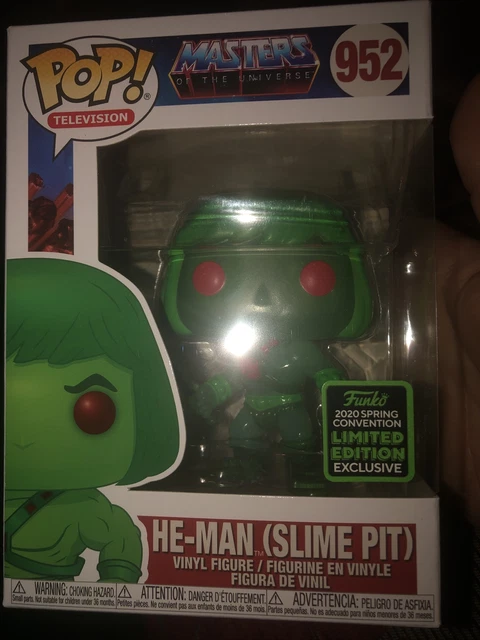 MASTERS OF THE universe He Man Slime Pit 952 Funko Pop 2020 convention ...