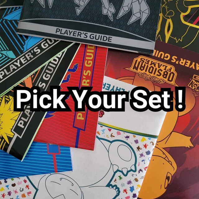 POKEMON ELITE TRAINER Box ETB Player's Guide/Checklist Booklet - Pick ...