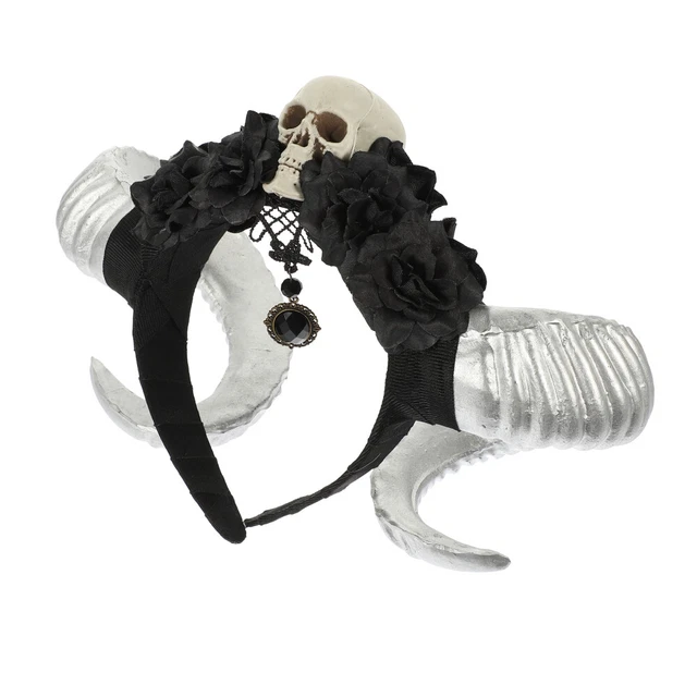 Devil Horn Headband Gothic Horns Halloween Headdress Sheep Prop £20 75