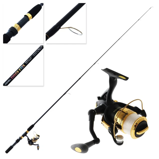 KILWELL LED DISCO Stix Light Spinning Kids Combo Black 5ft 6in 6-12lb ...
