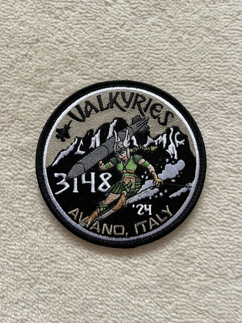 USAF RAF LAKENHEATH 495th FS Aviano, Italy 2024 Deployment patch w/hook ...