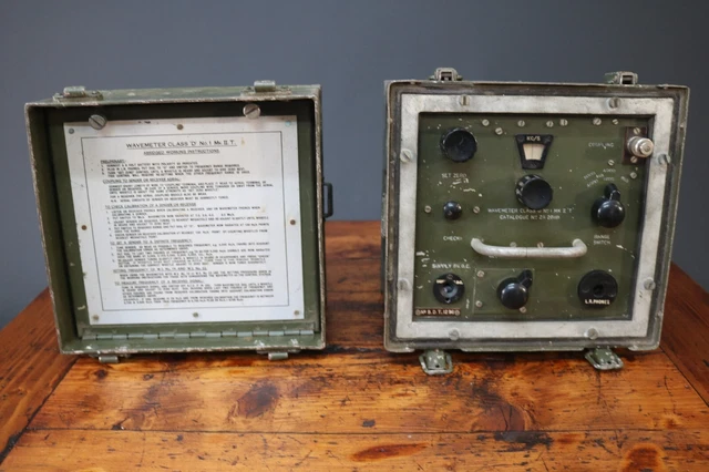 WW2 ARMY RADIO Military Wireless Wavemeter Class D No 1 MkII T DLR No 5 ...