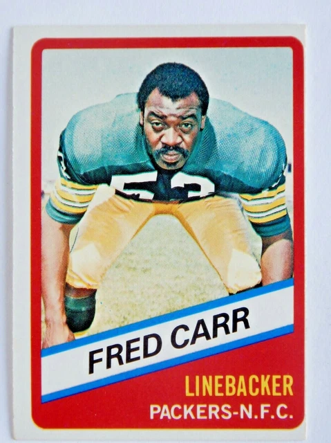 CARTE DE FOOTBALL Fred Carr #19 Topps Wonder Bread 1976 (Green Bay ...