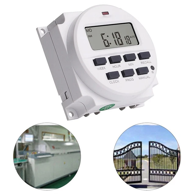 EASY INSTALLATION 24V 16A Programmable Timer Switch with Multiple Features £19.85 - PicClick UK