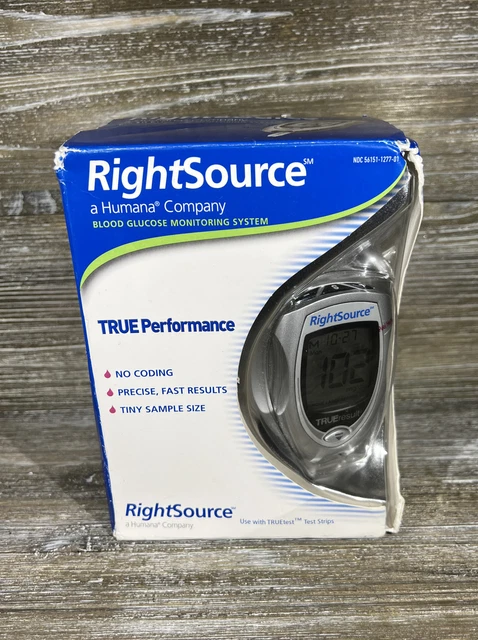 RIGHTSOURCE BLOOD GLUCOSE Monitoring System TRUEest Test Strips New In ...