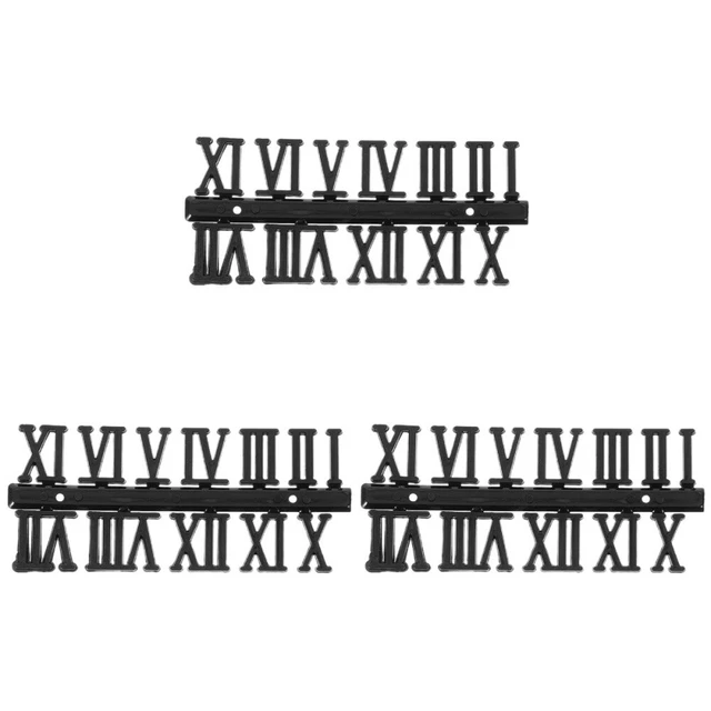 18 SETS OF Plastic Clock Numerals Kit Roman Number Digital Clock ...