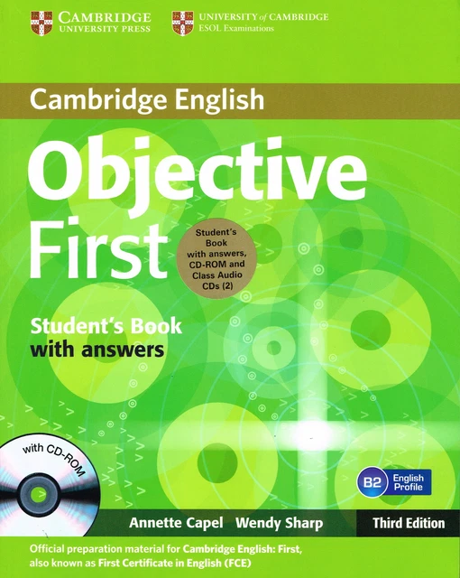 CAMBRIDGE OBJECTIVE FIRST Student's Book w Answers,CD-ROM+Audio CDs 3rd ...